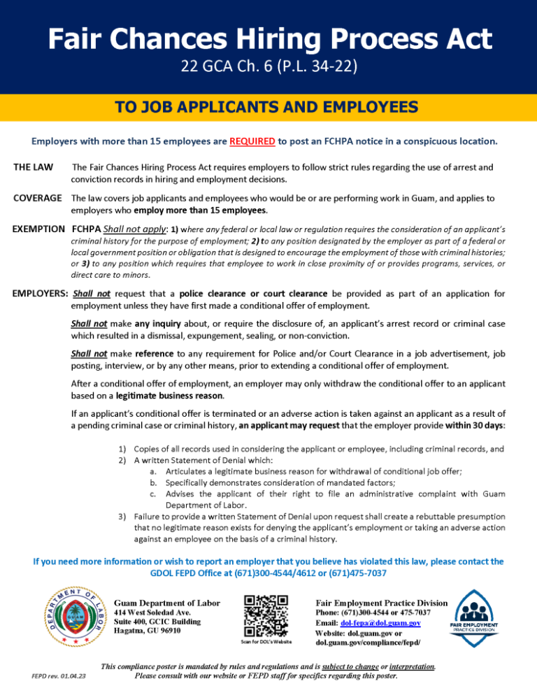 Fair Employment Practice Division (FEPD) - Government of Guam ...